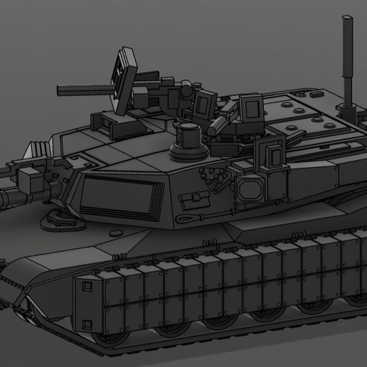 🪖 M1A2 Abrams SEP V4 TUSK I + II・Free STL File for 3D printing・Cults