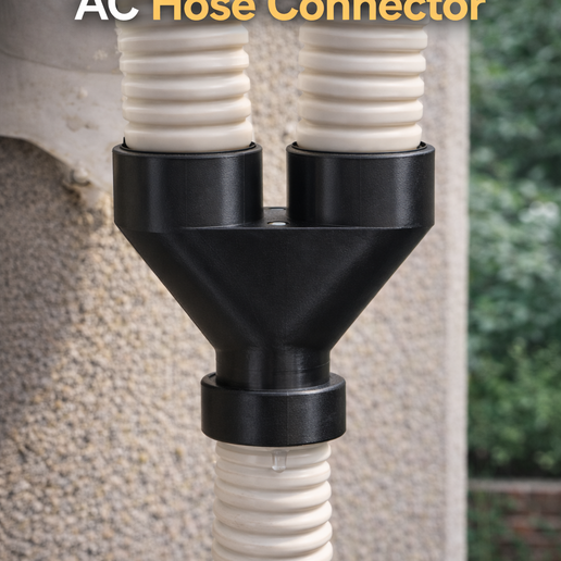 👽 Dual Inlet Funnel Connector for AC Drain Hoses – Leak-Free Y Adapter ...