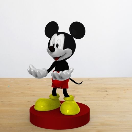 STL file SMARTPHONE STAND MICKEY 📱 ・Design to download and 3D print・Cults