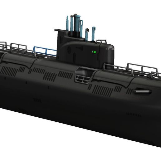⛵ Juliett Class Soviet Submarine 1m model・ STL File for 3D printing・Cults