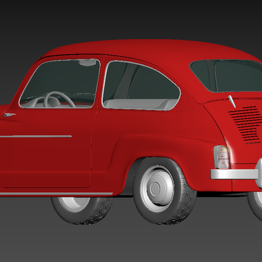 🚗 Fiat 600 D 1960・ 3D File for 3D printing・Cults