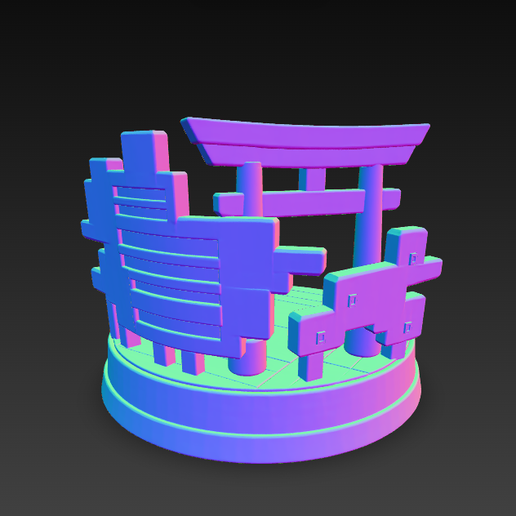 🏰 Demon slayer base n° 3・ STL File for 3D printing・Cults