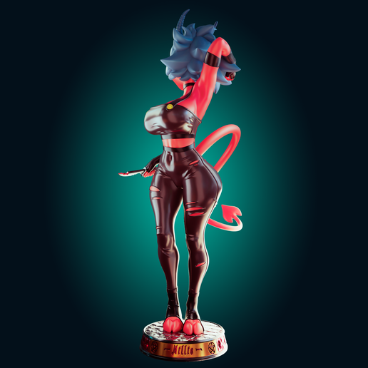 👧 Millie Curvy Stacked Demon Girl 3d print Model・ 3D File for ・Cults
