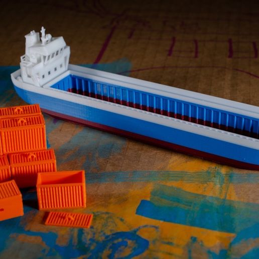 🚢 COS - the Container Ship・Free STL File for ・Cults