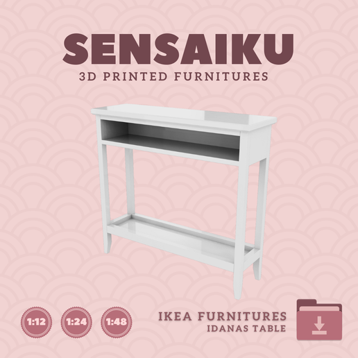 🏢 Miniature Replica IDANAS Console Table for Miniature Dollhouse - IKEA ...