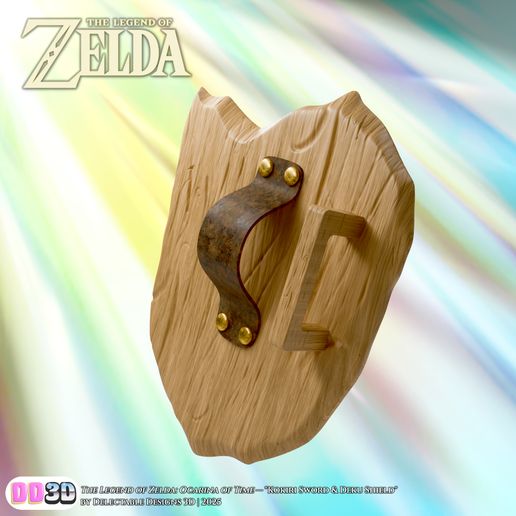 🗡️ OoT Kokiri Sword & Deku Shield STL Files | Life Sized | High Detail ...