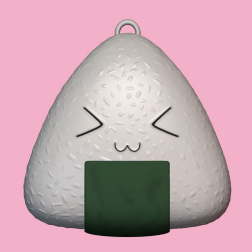 🗝️ Onigiri keychain・Free STL File for 3D printing・Cults