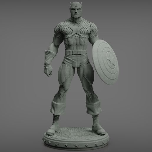 🦸 Captain America・ STL File for 3D printing・Cults