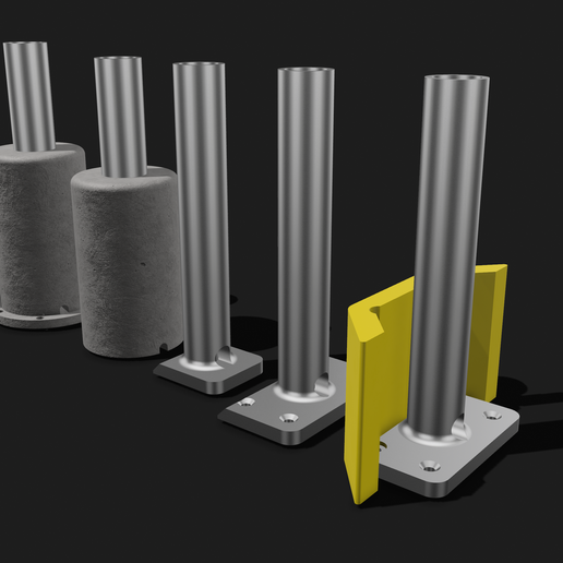 🚗 1/10 Scale Light Pole・ STL File for 3D printing・Cults