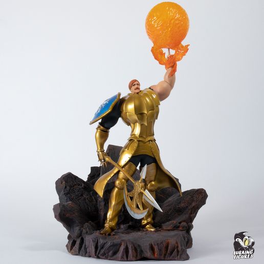 🎨 Escanor Statue - Seven deadly sins Anime - Fan art・ 3D File for ・Cults