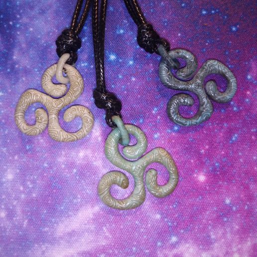 STL file The Triskelion for necklace, keychain 🗝️ ・3D printable model ...