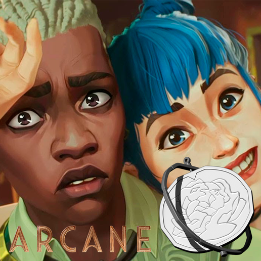 📿 Arcane Necklace (Ekko and Jinx)・ 3D File for 3D printing・Cults