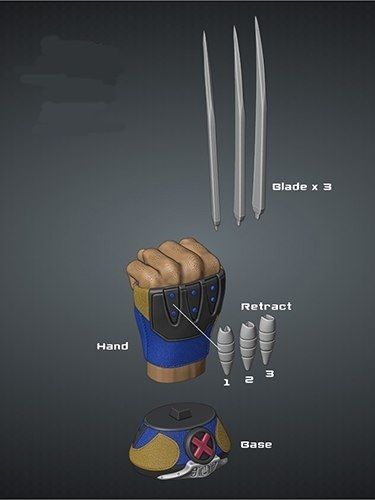 Wolverine hand・ 3D File for 3D printing・Cults
