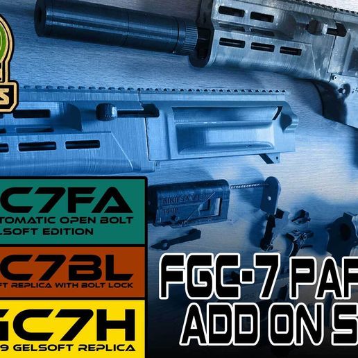 ⚽ FGC-7 MKI MKII BL, H, SF, AF, parts add on set・Free 3D File for 3D ...