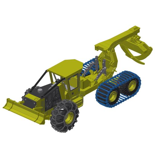 🚜 Tigercat 635E grapple skidder in 1/24 scale・ STL File for 3D printing ...