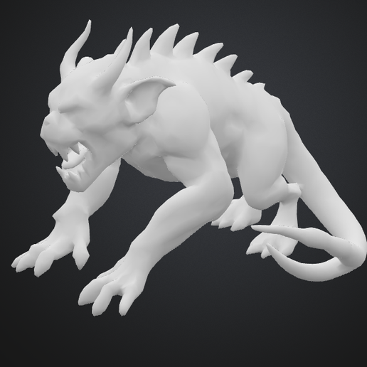 Free STL file Ferocious Creature 👹 ・3D print design to download・Cults