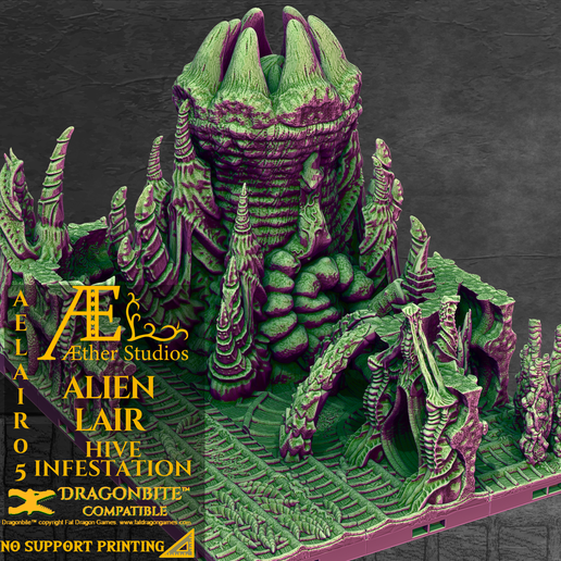 🛰 AELAIR05 - Hive Infestation・ 3D File for 3D printing・Cults