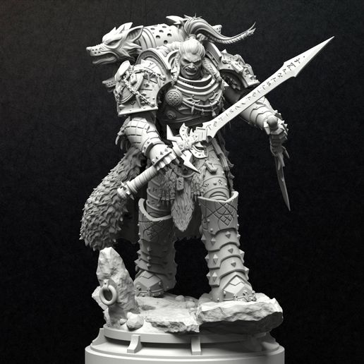 🐺 THE WOLF LORD・ STL File for 3D printing・Cults