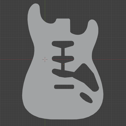 🎸 Fender Stratocaster body template for router・ OBJ File for 3D printing and CNC machining ...