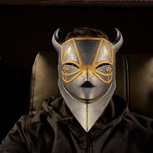 Imprimir en 3D Media Máscara Demiurgo - OverLord Cosplay • Hecho con ...
