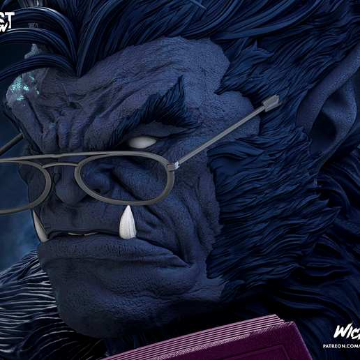 👤 Wicked Marvel Beast Bust: Tested and ready for 3d printing・ 3D File ...