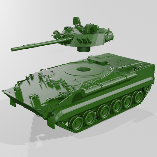 👽 BMP-3, Russian IFV / 1:100 / stl model for printing・ STL File for 3D printing・Cults