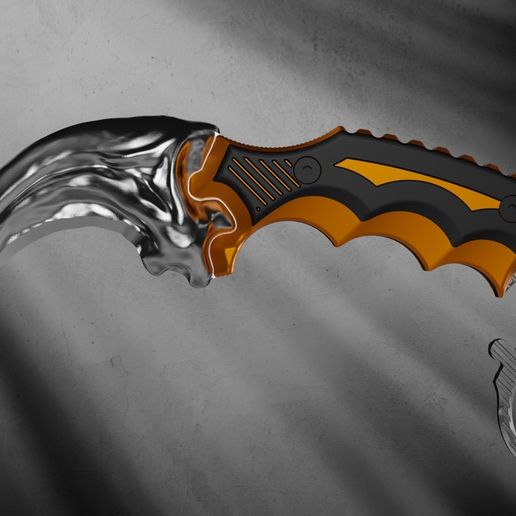 🔪 Raptor claw karambit knife - multi-part 3D printed STL set・ STL File ...