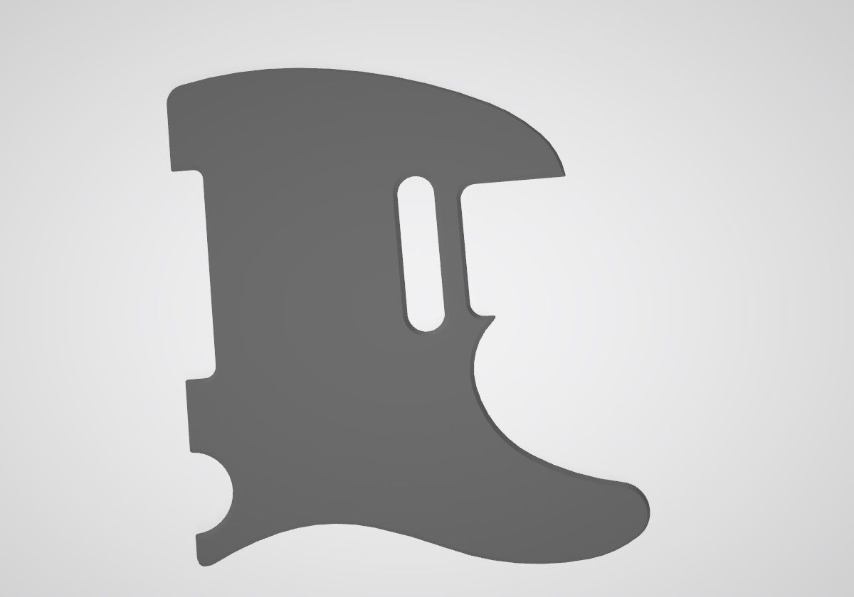 Archivo STL Telecaster-Pickguard・Plan para descargar y imprimir en 3D・Cults