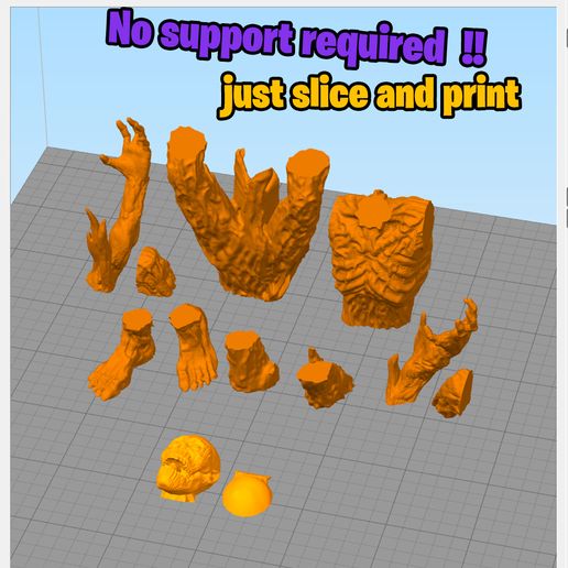 🧟 Tarman Statue no Supports・ STL File for 3D printing・Cults