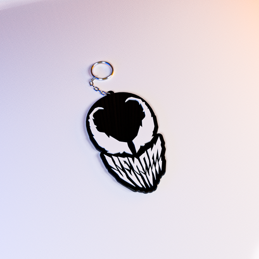 🗝️ VENOM - KEYCHAIN・Free STL File for ・Cults