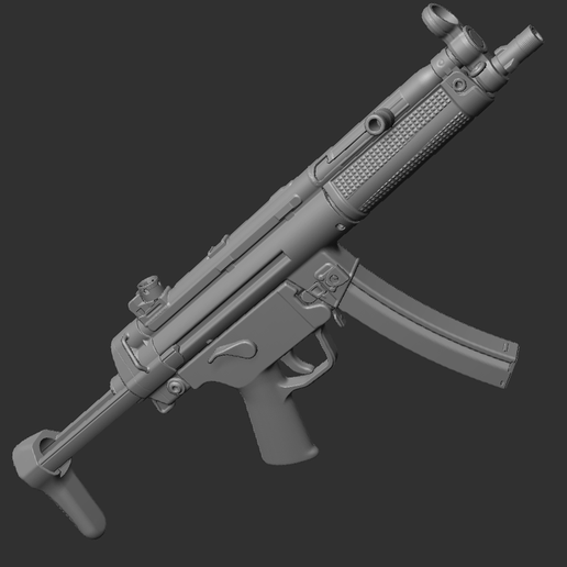 Файл STL Пистолет-пулемет HK MP5 🔫 ・3D-печатная модель для загрузки・Cults