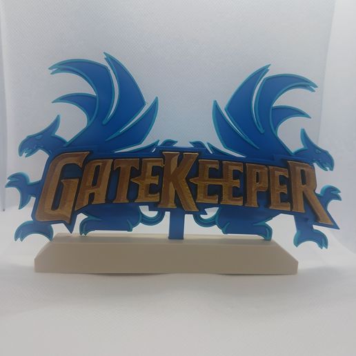 🎢 Gatekeeper Sign・Free STL File for 3D printing・Cults