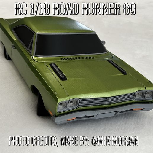 🚗 RC 1/10 Road Runner - 1969・ STL File for 3D printing・Cults