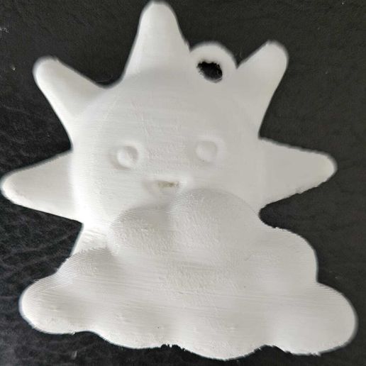 3D file Sun Cloud Keychain ☀️ ・3D printing idea to download・Cults