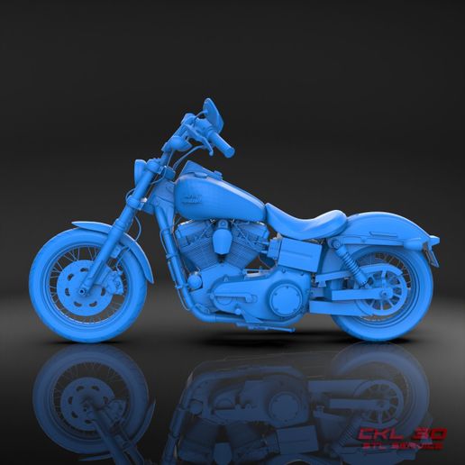 STL file Harley Davidson Sportster Dyna Street Bob 2015 STL PRINTABLE 🏍 ...