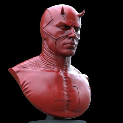 👤 Daredevil Bust・ STL File for ・Cults