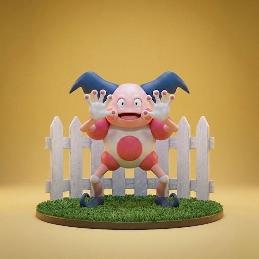 🐉 Pokemon Battle Style 2.0 - Mr. Mime #122・ STL File for 3D printing・Cults