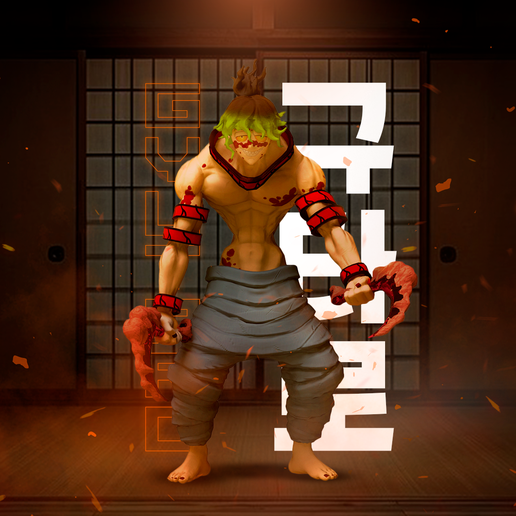 🗿 Gyutaro Kimetsu no Yaiba Demon Slayer・ STL File for 3D printing・Cults