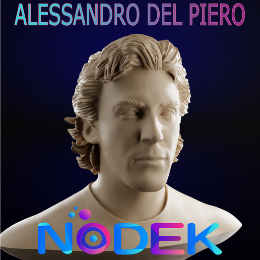 👤 Bust of Alessandro Del Piero - The Elegance of Juventus in 3D・ STL ...