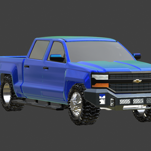 🚚 2018 CHEVY SILVERADO TRUCK・ 3D File for 3D printing・Cults