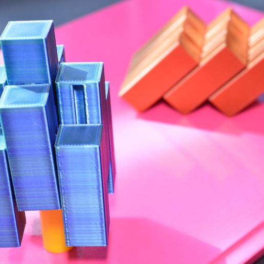 🟪 Square Cube Fidget Antistress・ 3D File for 3D printing・Cults