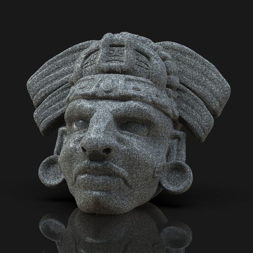 STL file Mayan Head Sculpture 🗿 ・3D printer model to download・Cults