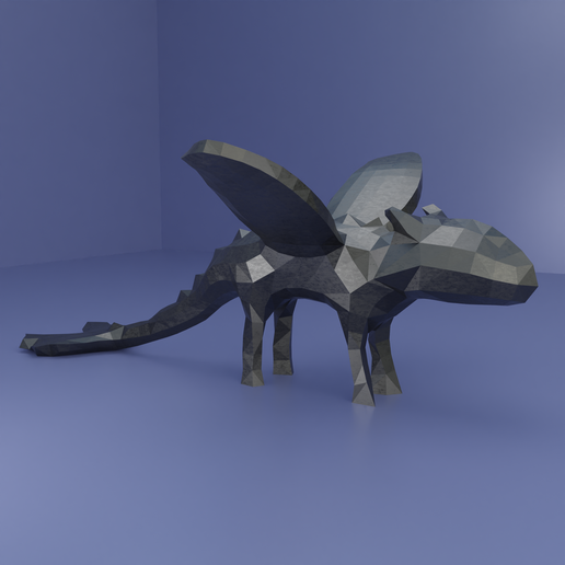 STL file Toothless low poly | how to train your dragon 🚆 (OBJ)・3D print ...